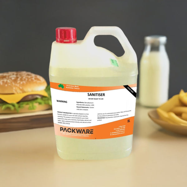 Food Sanitiser 5 Litre - Packware