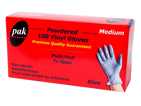 Medium Gloves Vinyl Powdered Box Of 1000 - Packware