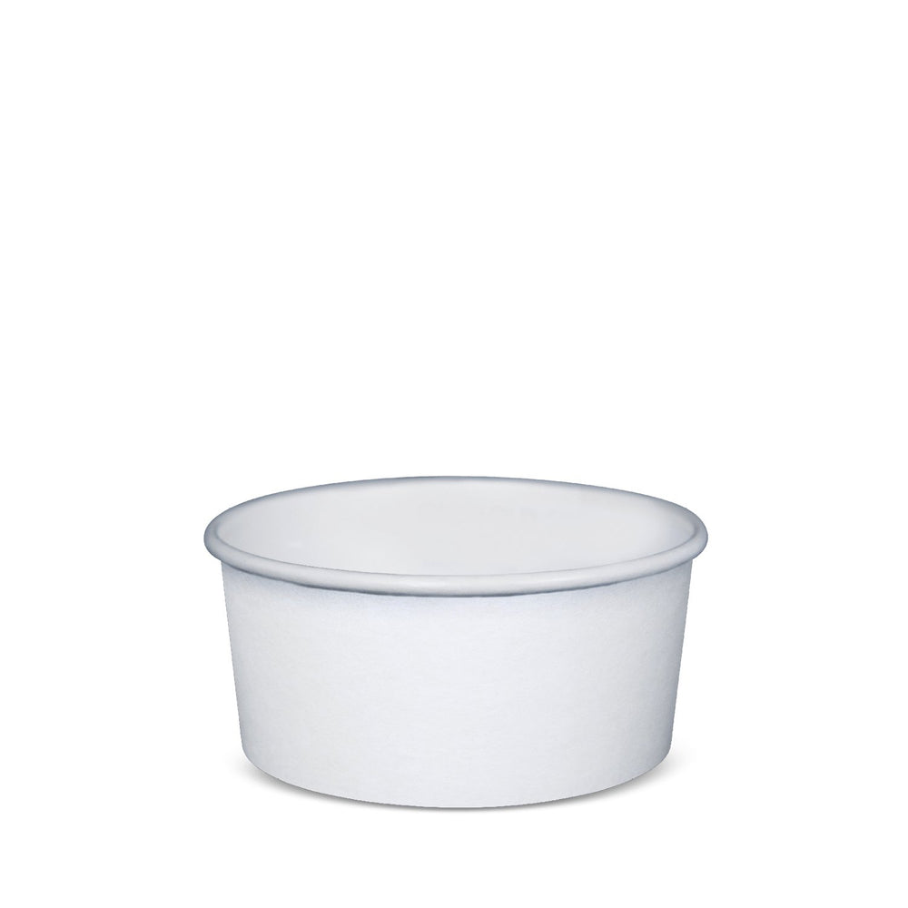 12oz Poly-Lined White Ice Cream Cup – 360ml | Hot & Cold Food Safe ...