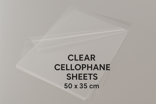 Clear Cello Sheets 50x35cm | 500 Pack| 40 Micron - Packware