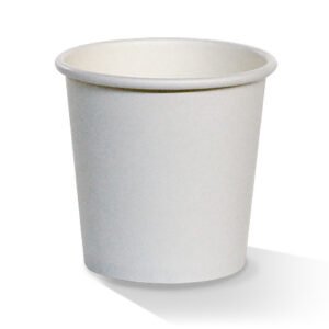 4oz PE Coated Single Wall Cup - Plain White (1000pc/ctn) - Packware