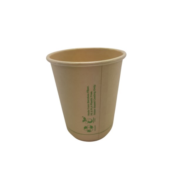 8oz Aqueous Coated Bamboo DW Cup 500pc/ctn - Packware