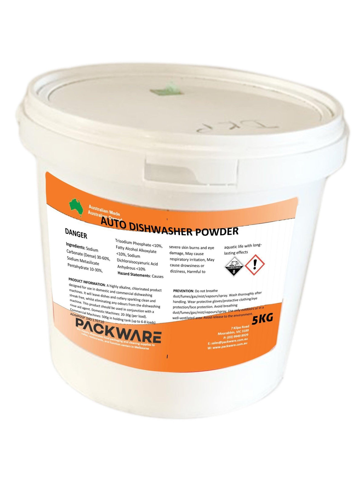 AUTO DISHWASHER POWDER 5 kg - Packware