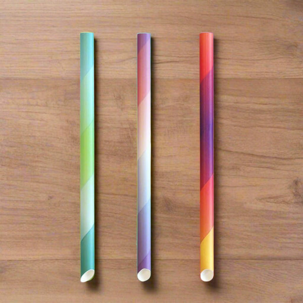5 Ply Bubble Tea Paper Straws | Mixed Colors | FSC Certified-Packware