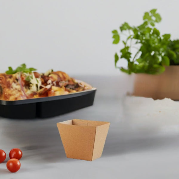 Chip Cup/Brown Corrugated Plain/Brown 500pc/ctn - Packware