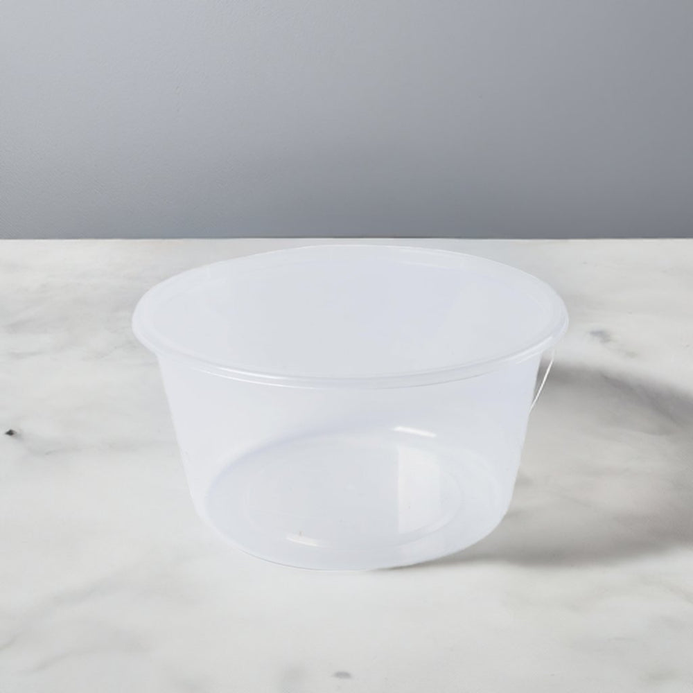 440ml Round Plastic Takeaway Containers - 500 PCS | GENFAC - Packware
