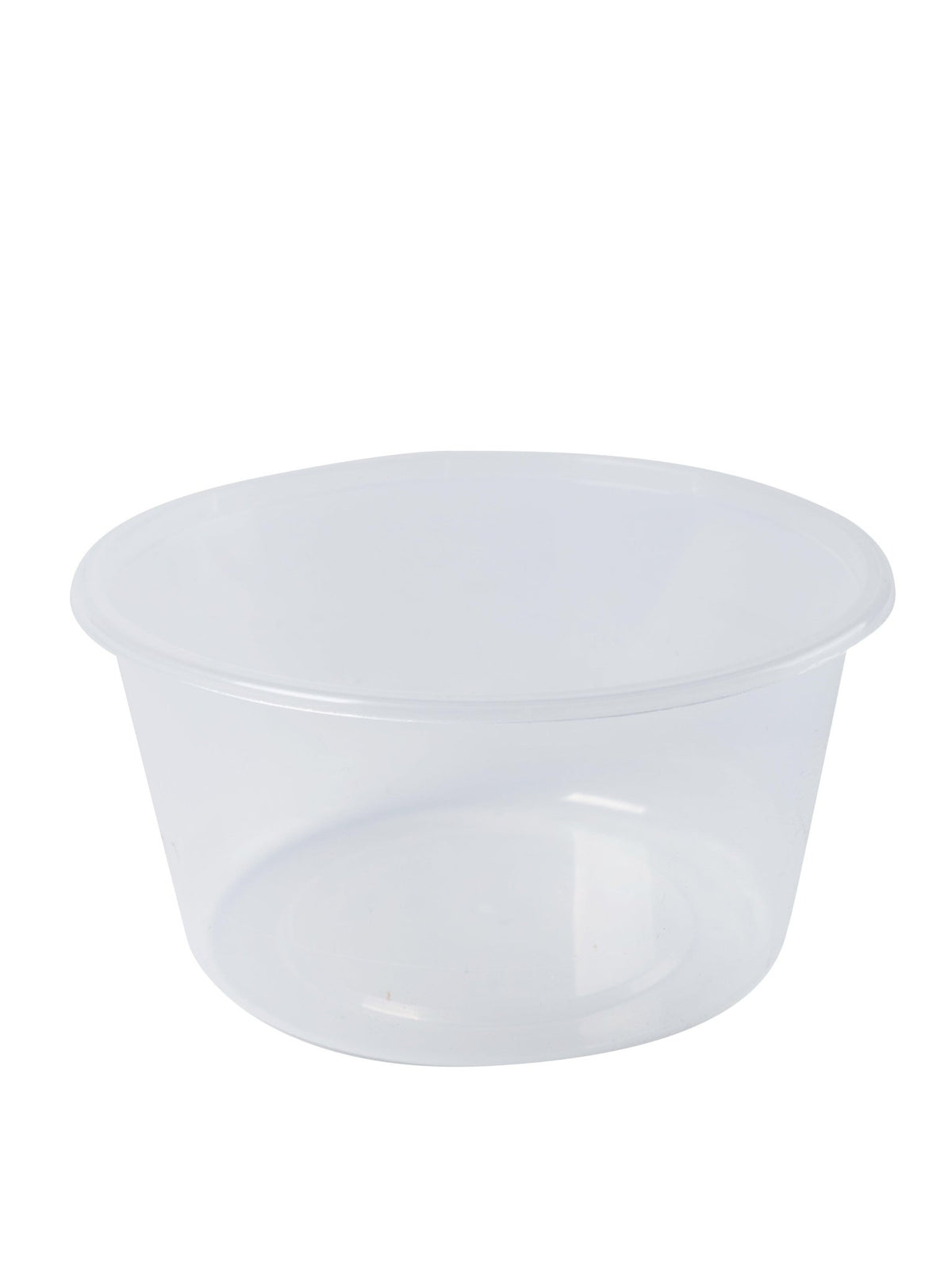 440ml Round Plastic Takeaway Containers - 500 PCS | GENFAC - Packware