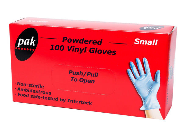 Small Vinyl Gloves Clear Powdered Box Of 1000 - Packware